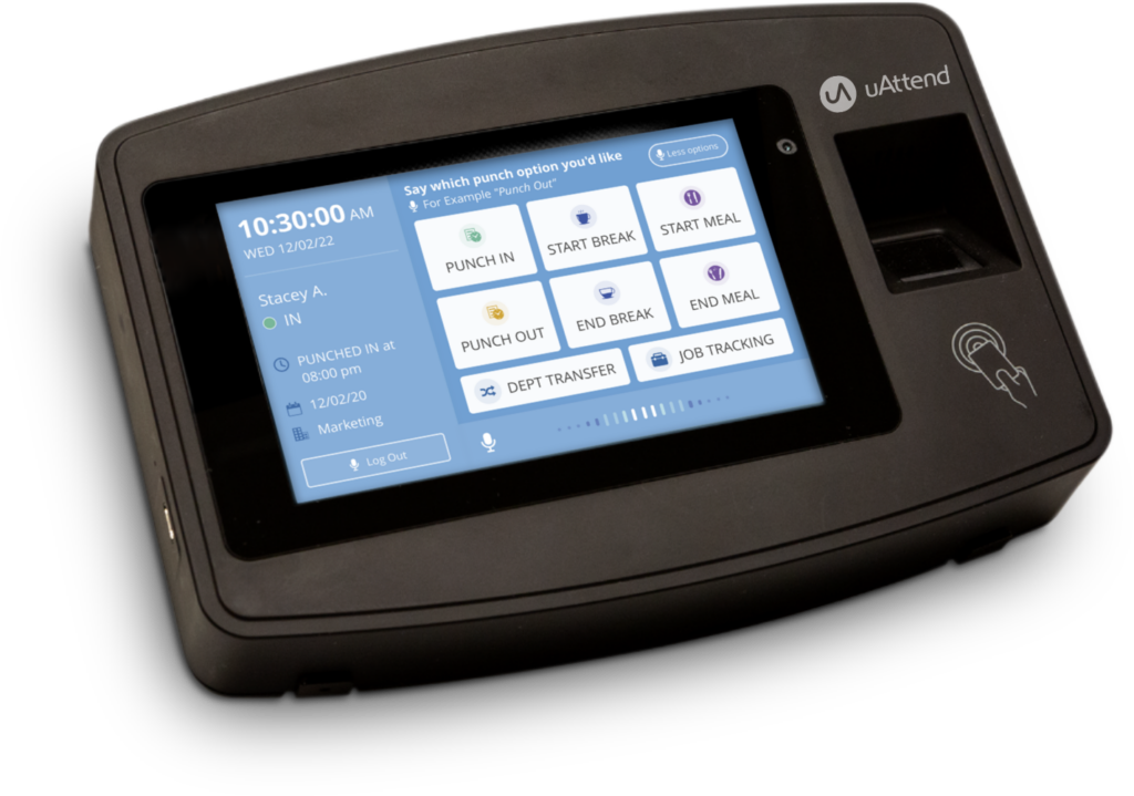 uAttend JR2000 Biometric Time Clock - uAttend Canada